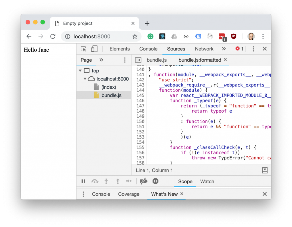 How To Debug A Webpack App In The Browser Blogjakoblindno 